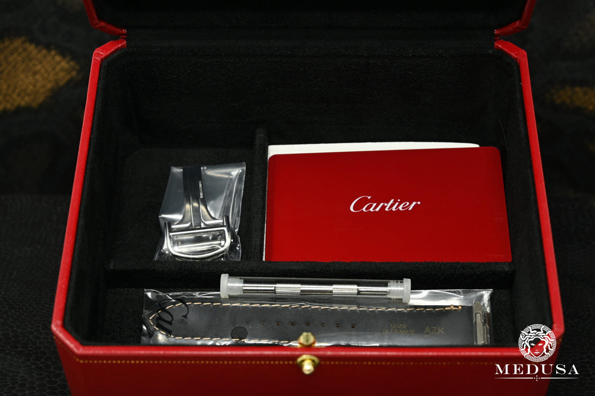Cartier Watch | 40mm Cartier Santos 100 XL - Full Arabic Dial Iced Men ...