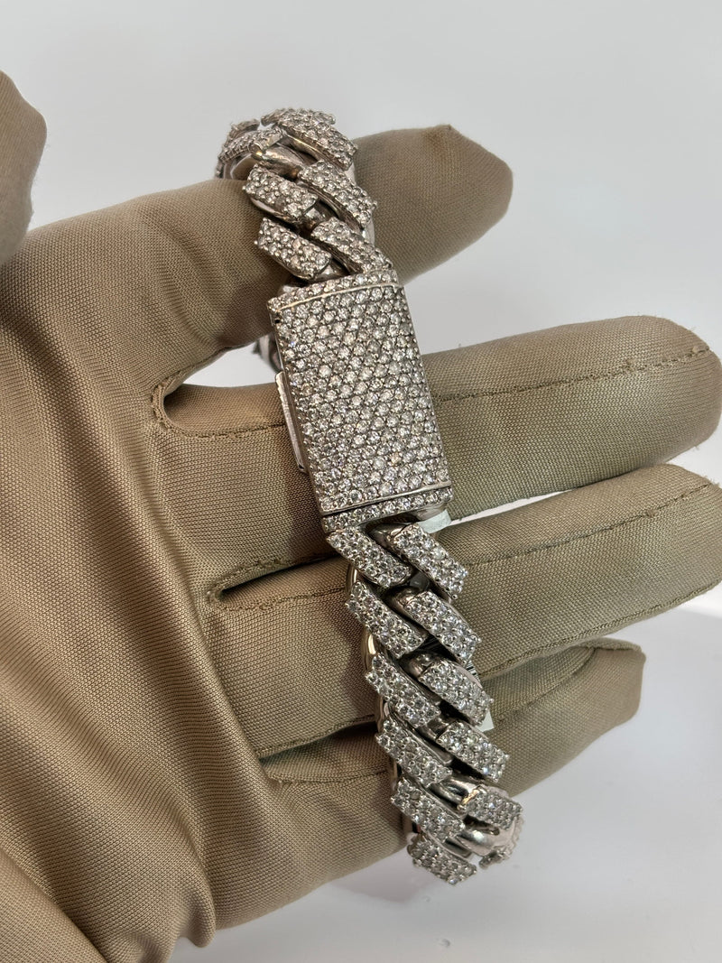 Bijoux Liquidation | Bracelet 16.5mm Cuban prong diamant Neuf | Bijoux ...