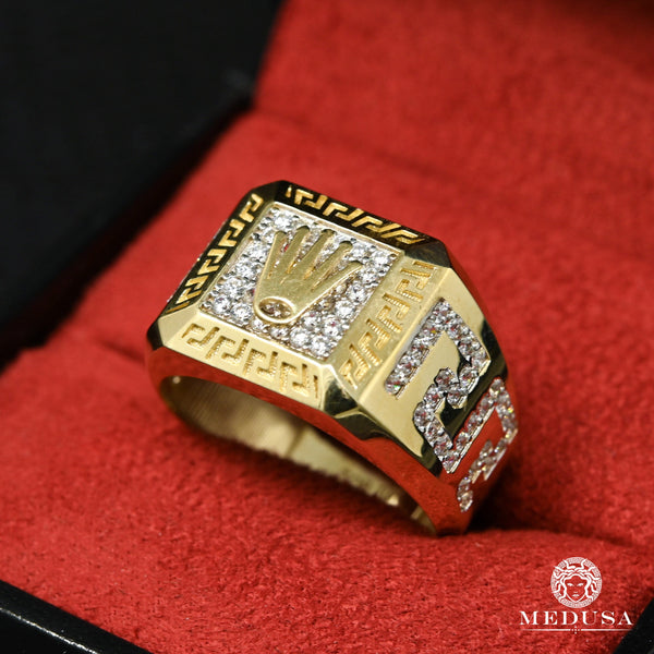 10K Gold Ring | Pyrex H24 Men's Ring | Medusa Jewelry
