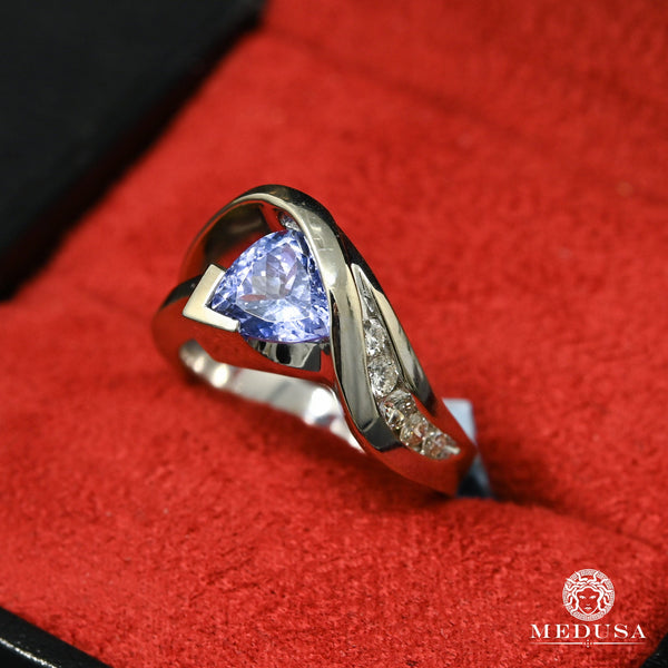 14K gold diamond ring | Tanzanite D3 - Diamond Women's Ring | Medusa ...