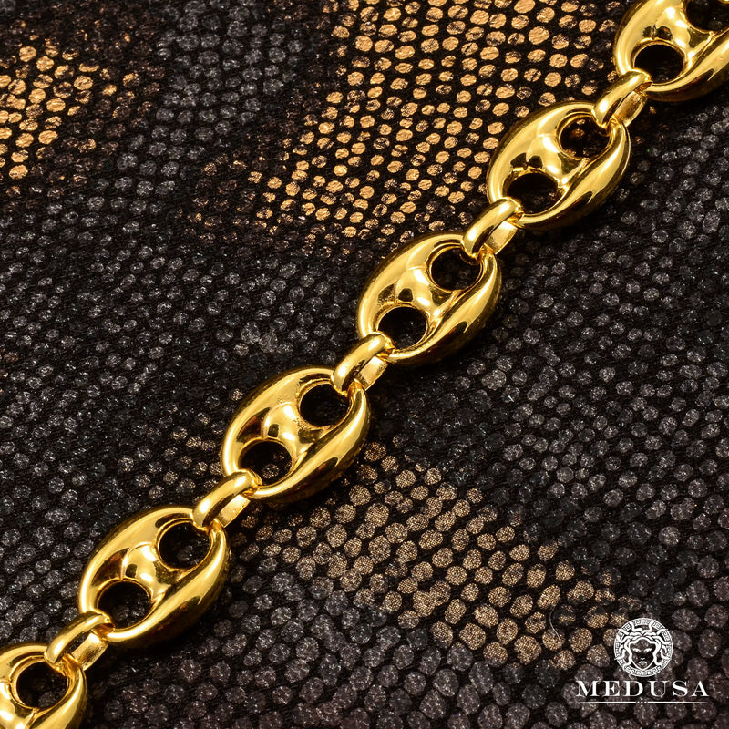 10K Gold Chain | 11mm Gucci Puff Link Chain | Medusa Jewelry