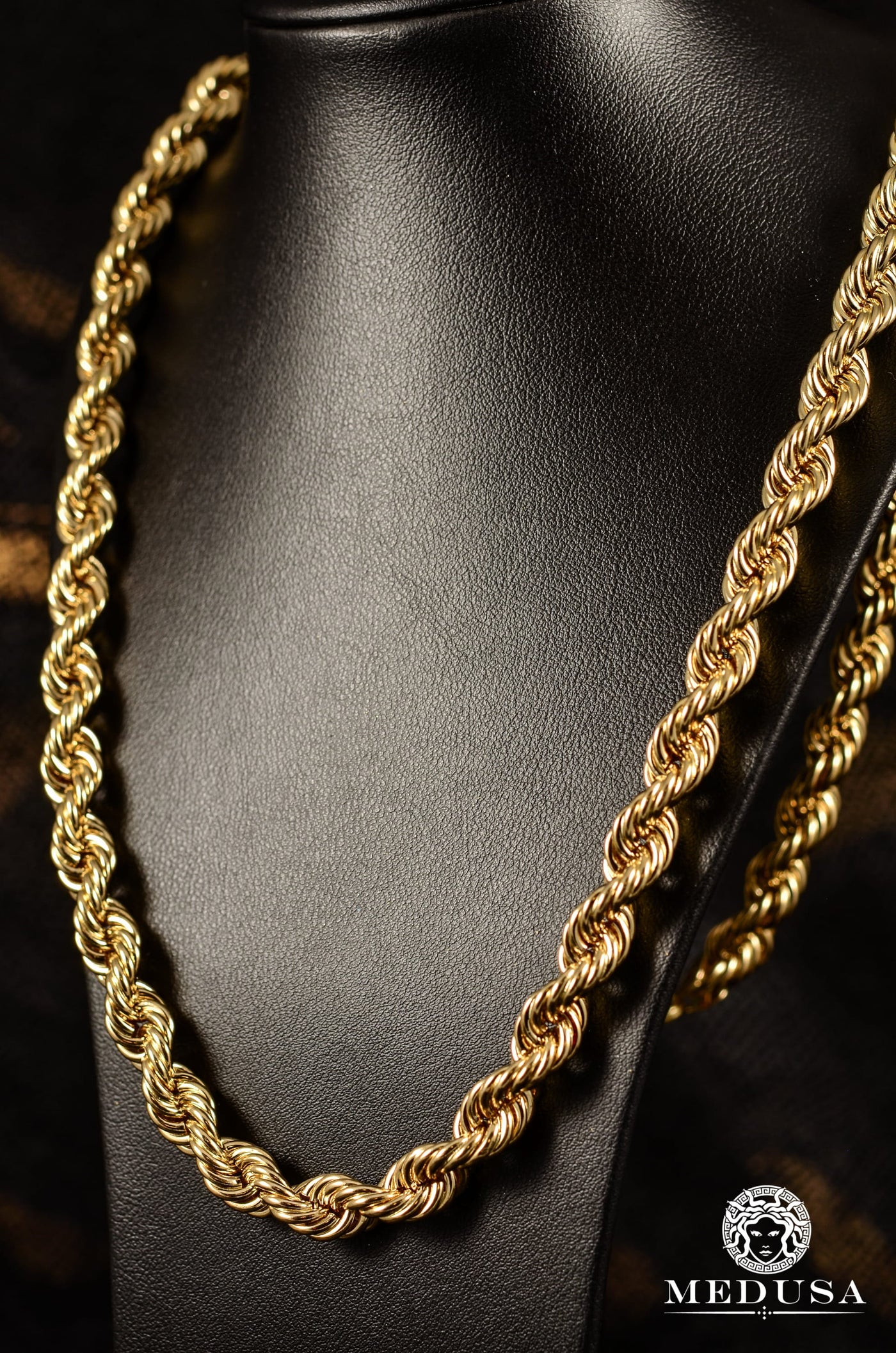 Chaîne en Or 10K | 5mm Torsade Chaîne | Bijoux Medusa