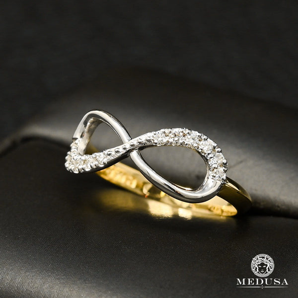 10K Gold Diamond Ring | Eternal D4 - Women's Diamond Ring | Medusa Jewelry