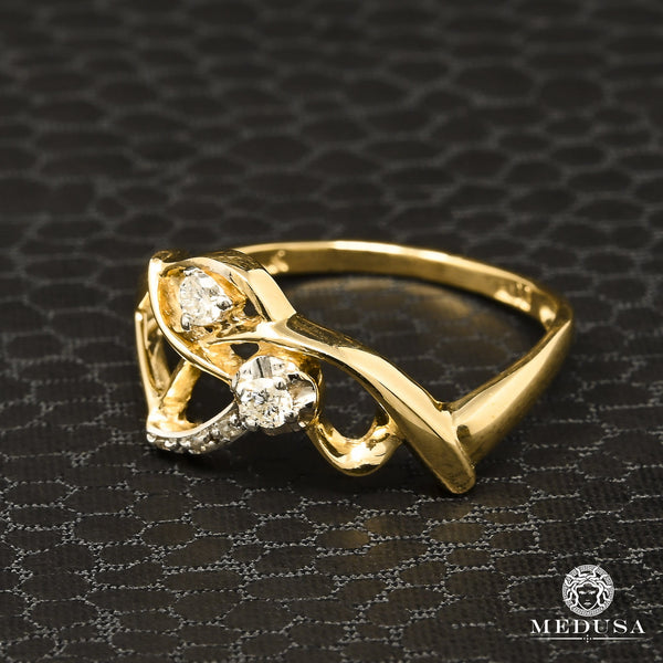 14K Gold Diamond Ring | Fairy D3 - Women's Diamond Ring | Medusa Jewelry