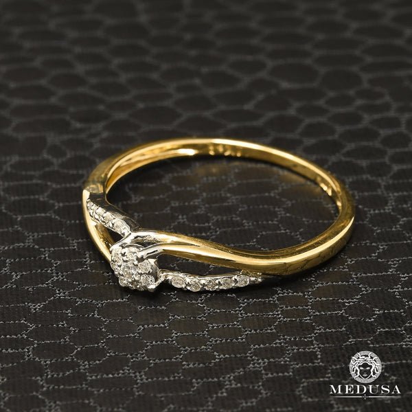 14K Gold Diamond Ring | Fairy D8 - Women's Diamond Ring | Medusa Jewelry