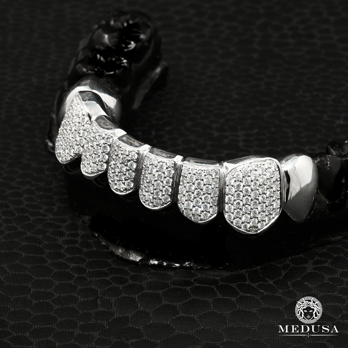 Grillz Custom en Or | Grillz 8 Dents Diamant PermaCut Grillz | Bijoux ...
