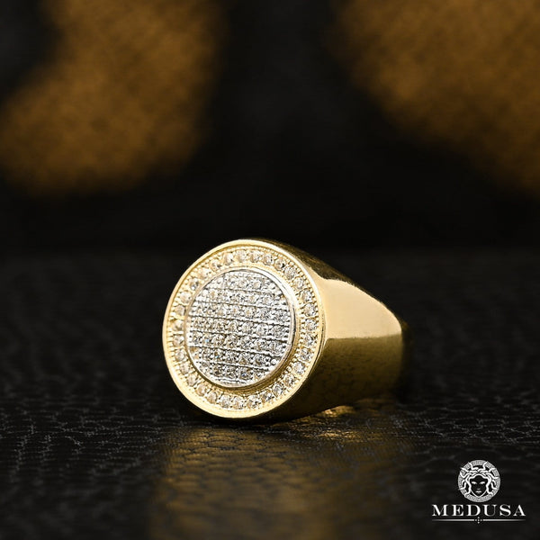 10K Gold Ring | Mirror H15 Men's Ring | Medusa Jewelry