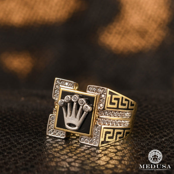10K Gold Ring | Pyrex H1 Men's Ring | Medusa Jewelry