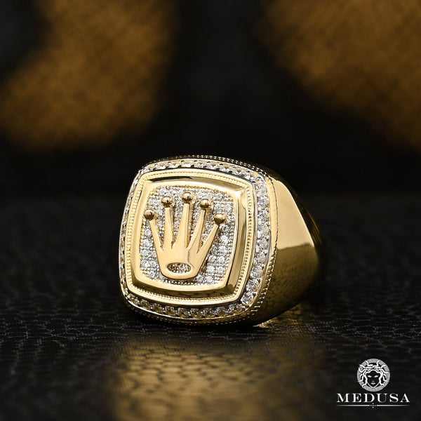 10K Gold Ring | Pyrex H10 Men's Ring | Medusa Jewelry