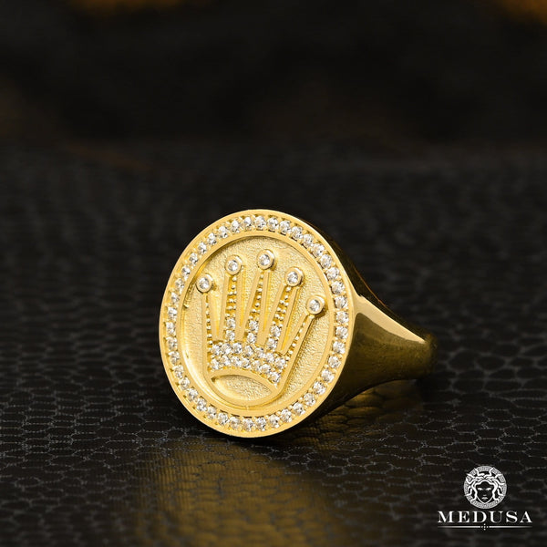 10K Gold Ring | Pyrex H13 Men's Ring | Medusa Jewelry