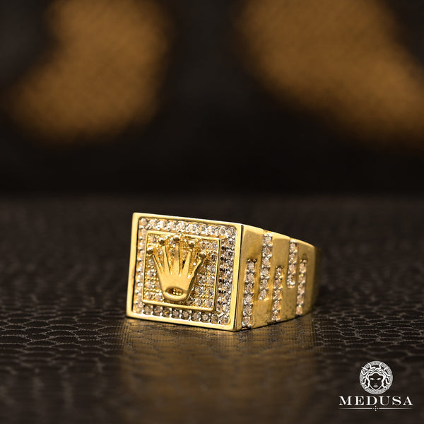 10K Gold Ring | Pyrex H9 Men's Ring | Medusa Jewelry